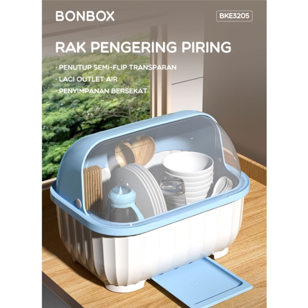 Jual Rak Piring Bertutup Pengering Piring Sendok Rak Dapur Rak Cuci ...