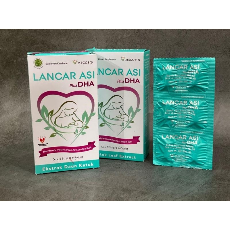 Jual Lancar Asi Plus DHA Mecosin (Isi 30 Kaplet) Mengandung Ekstrak Daun Katuk | Shopee Indonesia