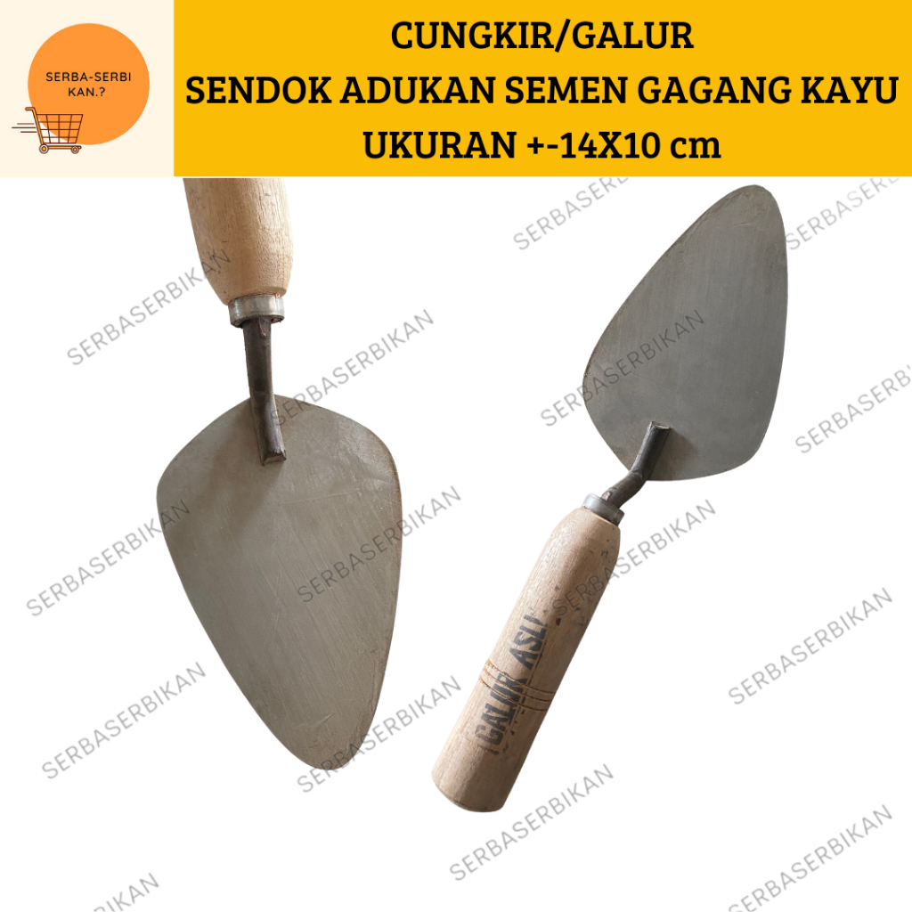 Jual Cungkir Galur semen|sekop semen stainless Gagang kayu|sendok taman ...