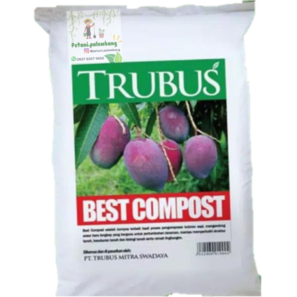 Jual Pupuk Best Compost Kompos Trubus 1 karung Petani Palembang ...