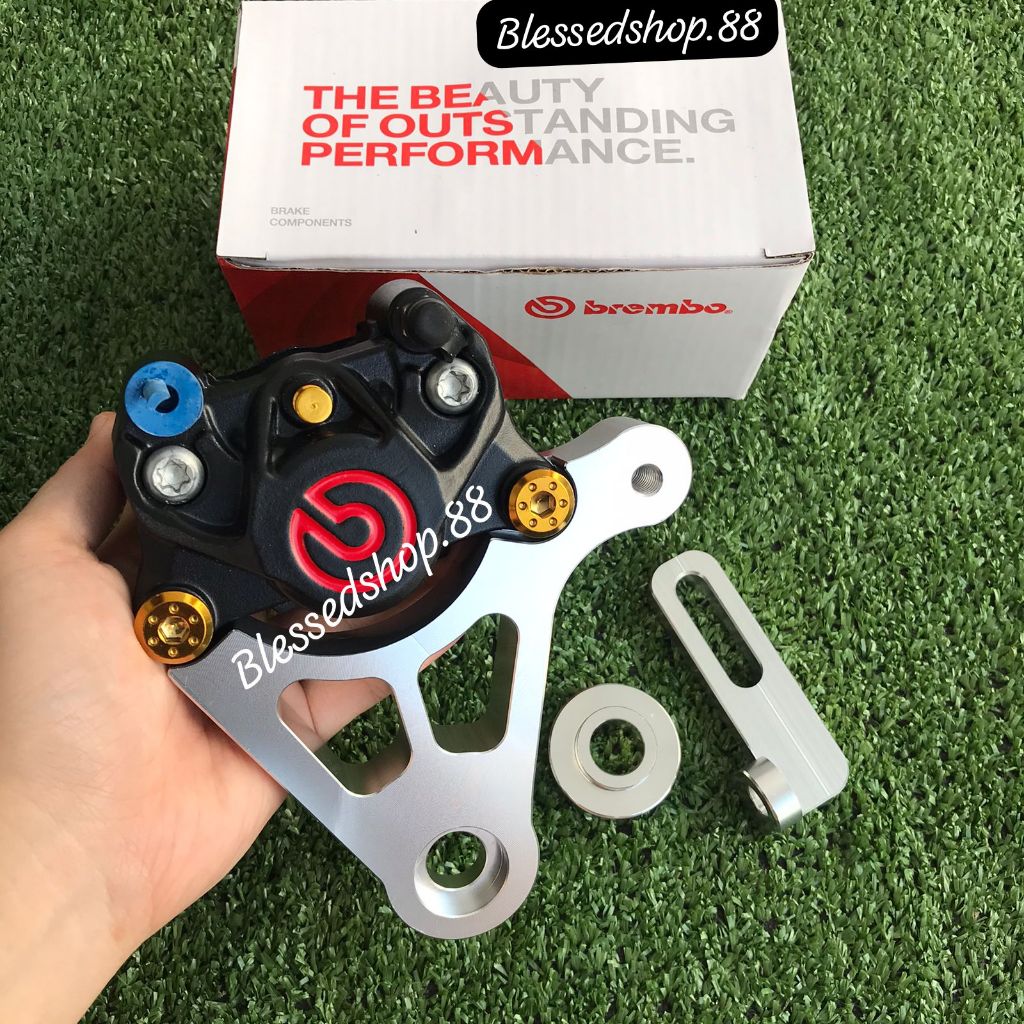 Jual PAKET KALIPER PALA BABI BIGLOGO BREM 2PISTON + 2 BAUT + BREKET BELAKANG R15 V2 V3 VIXION ...