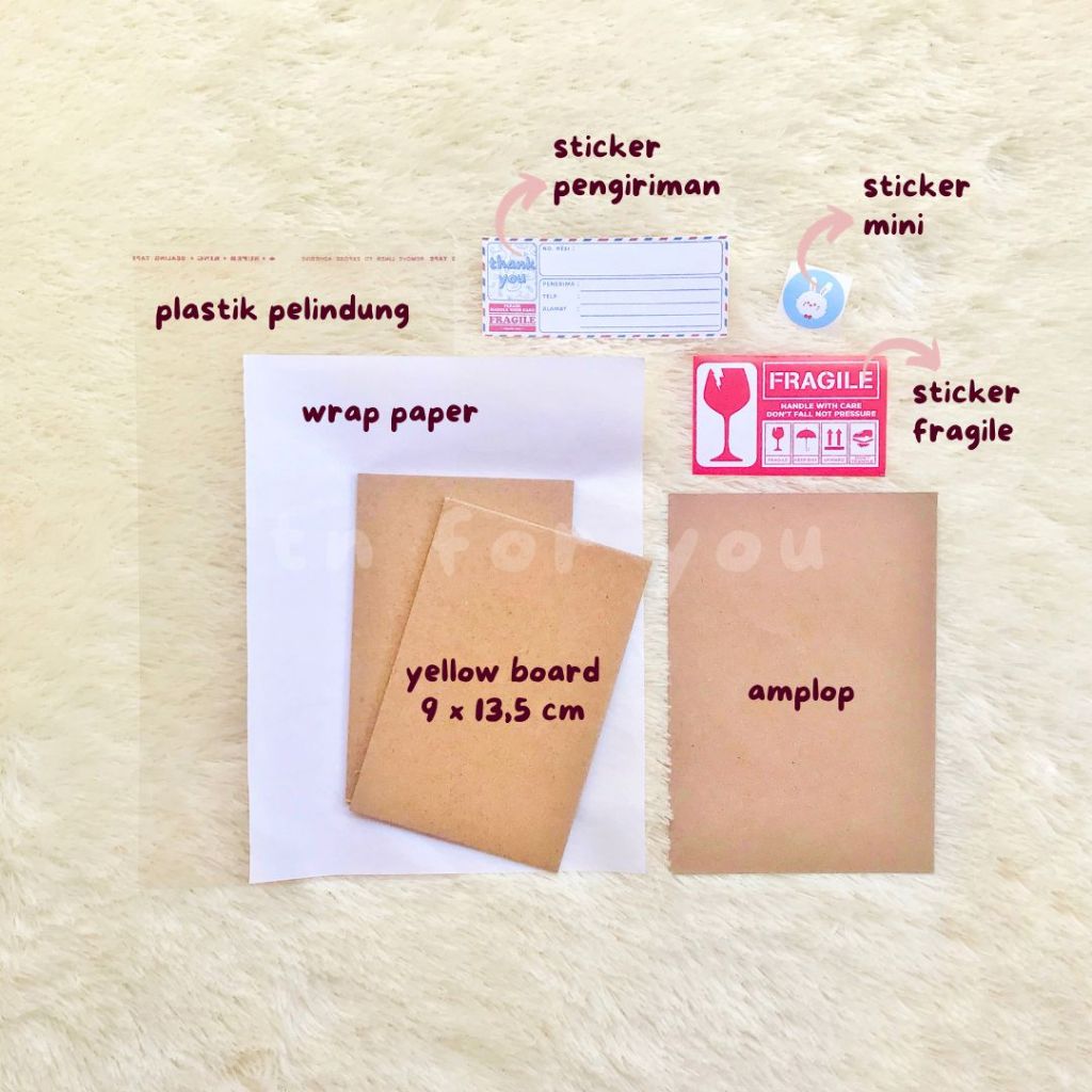 Jual ECO Friendly Packing Photocard Set Kit | Paket Bahan Perlengkapan ...