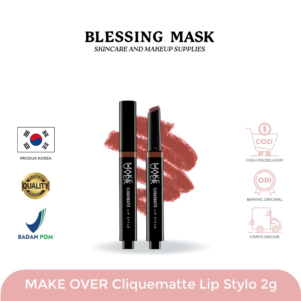 Jual MAKE OVER Cliquematte Lip Stylo 2g | MAKEOVER | Shopee Indonesia