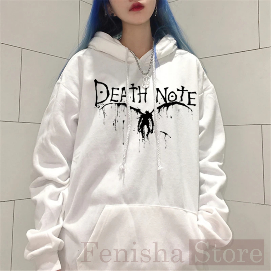 Jual DEATH NOTE HOODIE SWEATER ANIME BAHAN BABYTERRY SIZE M-L-XL-XXL ...