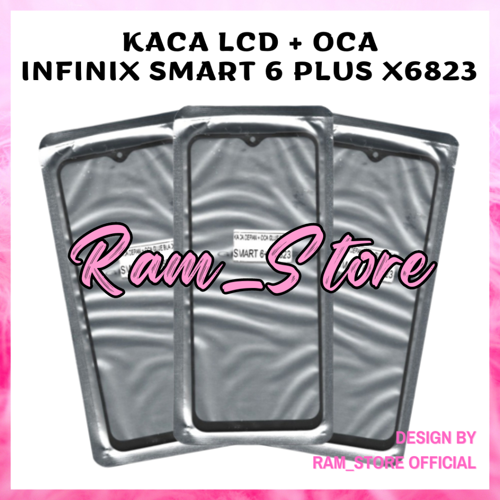 Jual Glass Kaca Lcd INFINIX SMART 6 + PLUS X6823 Touchscreen Depan Plus Lem Oca Kering | Shopee ...
