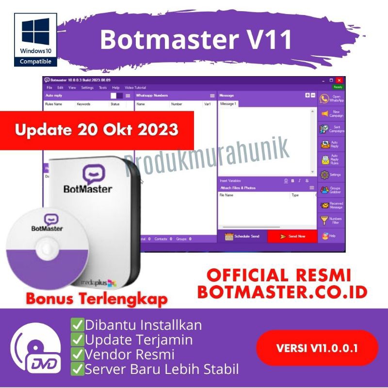 Jual BOTMASTER NEW FITUR BUTTON CHAT | Shopee Indonesia