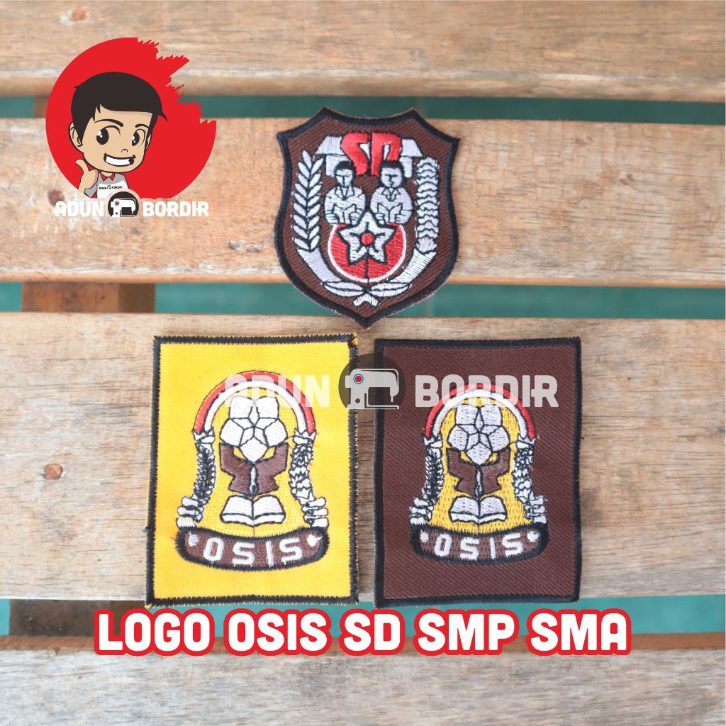 Jual Logo OSIS SD, SMP dan SMA Bordir Kualitas bordir Rapi Harga Murah ...