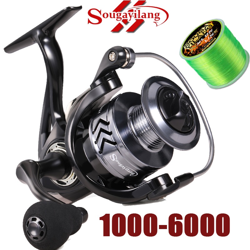 Jual Reel Pancing Fishing Reel 5.2:1 Gear Ratio Stainless 1000-6000 ...