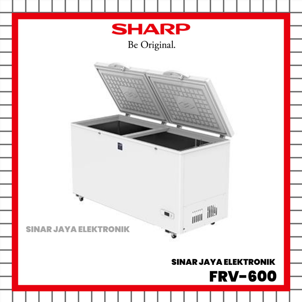 Jual CHEST FREEZER SHARP FRV-600 600 LITER- WHITE | Shopee Indonesia