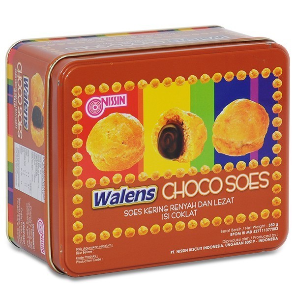 Jual Nissin Walens Choco Soes 350 gr Kemasan Kaleng | Shopee Indonesia