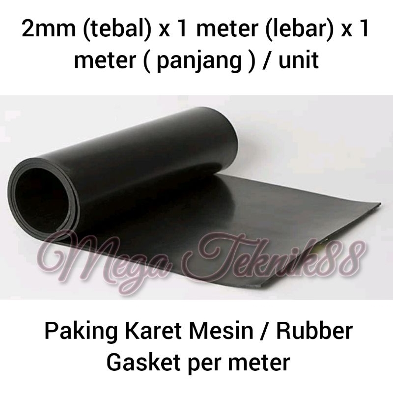 Jual PAKING KARET 2MM X 1 METER X 1 METER / RUBBER GASKET SHEET 2 MM | Shopee Indonesia