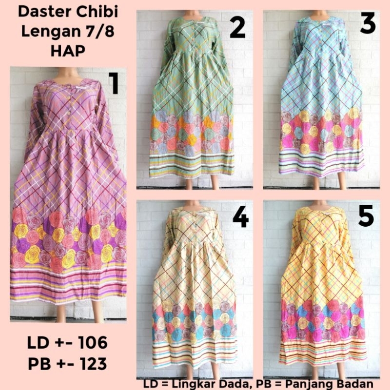 Jual DASTER CHIBI LENGAN 7/8 HAP DASTER MODERN KEKINIAN ADEM BUSUI ...