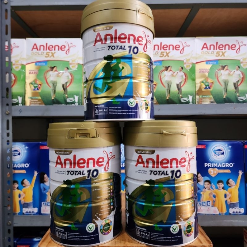 Jual Anlene Total 10 Vanila 800gr / 400gr TERMURAH | Shopee Indonesia