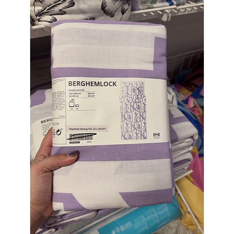 Jual Berghemlock seprai 150x200, seprai duvet, seprai set | Shopee ...