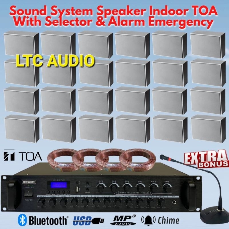 Jual Paket Speaker Box Indoor TOA + Selector 6 Channel / 6 Zona ...