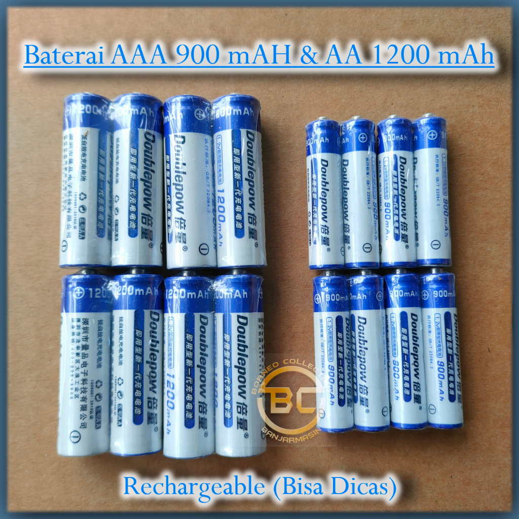 Jual Batu Baterai Rechargeable / Bisa dicas AAA / AA Battery charge cas ...