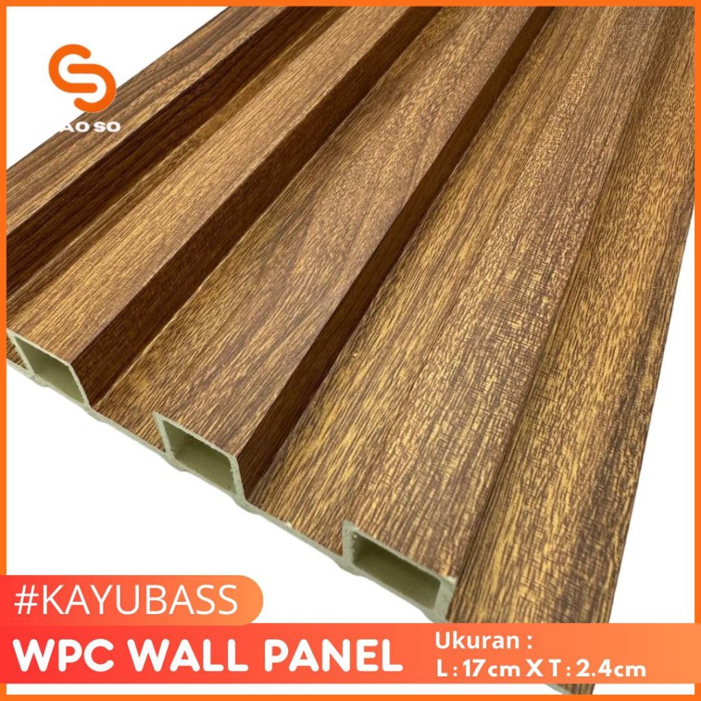 Jual WPC wallPanel 3 Meter Dekorasi Dinding Kayu | Wall Panel Wood panel 3M 3D 300cm X 17cm ...
