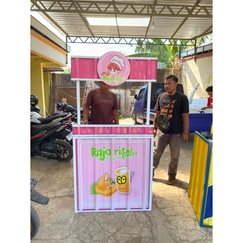 Jual Booth Container Murah 90x60x180 Usaha Kuliner / Gerobak Lipat ...