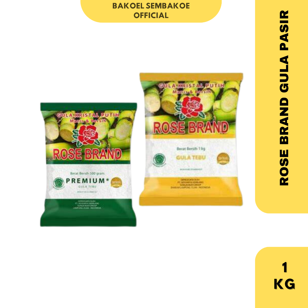 Jual Rose Brand Gula Pasir Gula Kristal 1KG | Shopee Indonesia