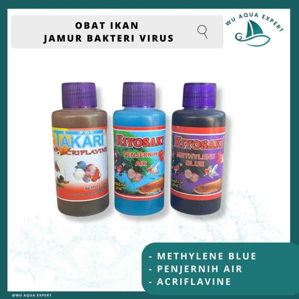 Jual OBAT PENJERNIH AIR AQUARIUM KIYOSAKI 100ml Kolam Aquarium CLEAR ...