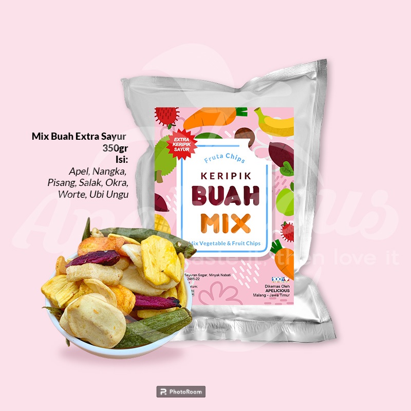 Jual APELICIOUS KERIPIK BUAH MIX 250g (MIX 6 BUAH) / KERIPIK BUAH SAYUR ...