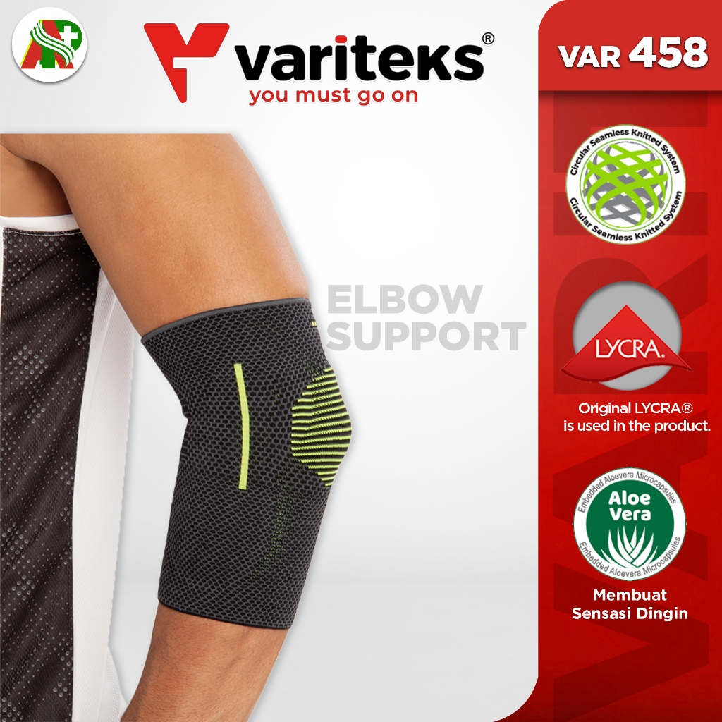 Jual VARITEKS 458 Knitted Elbow Support (With Silicone) | Shopee Indonesia