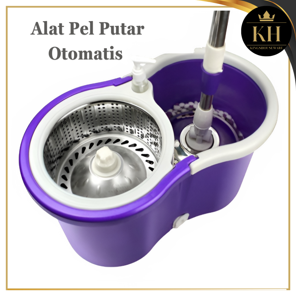 Jual Super Mop Alat Pel Lantai STAINLESS Plastik alat pel otomatis ...
