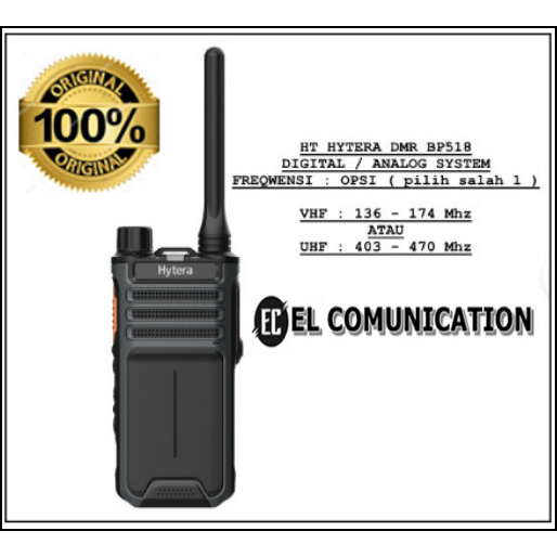 Jual jual HT Hytera BP518 HT Digital Analog VHF UHF 350-390 HYTERA BP 518 BP518 ORIGINAL GARANSI ...