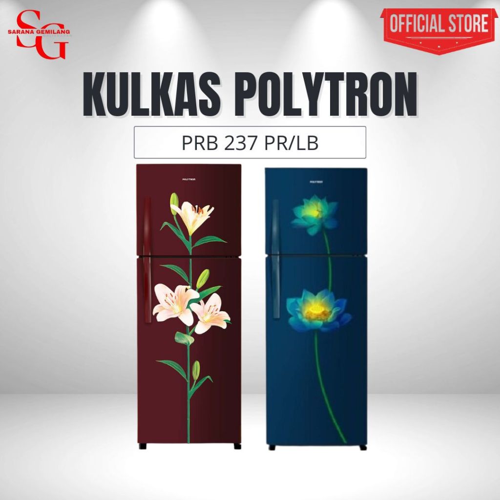 Jual KULKAS POLYTRON PRB237PR PRB287LB LEMARI ES POLYTRON PRB 287PR ...
