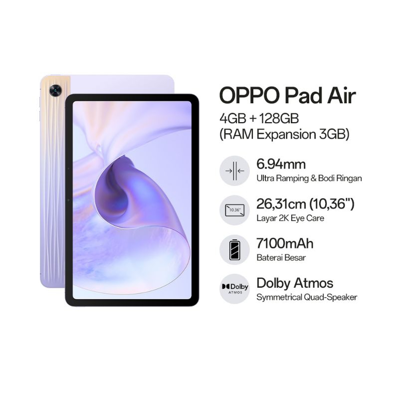 Jual [ BANTING HARGA ] TABLET OPPO PAD AIR 64GB & 128GB WIFI ONLY | Shopee Indonesia