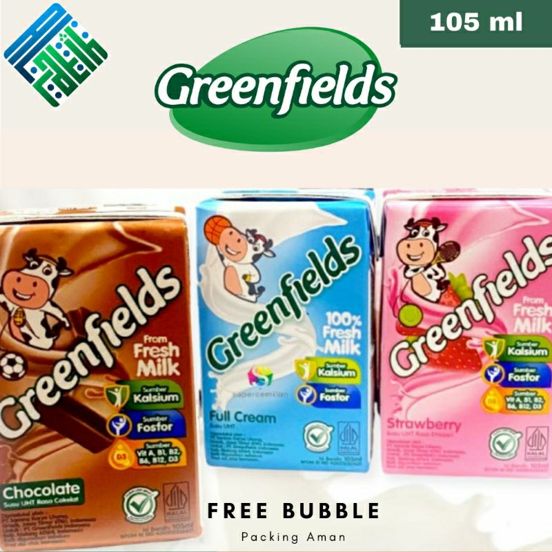 Jual Greenfields Susu UHT 105 ml / Full Cream, Chocolate, Strawberry (harga satuan) | Shopee ...