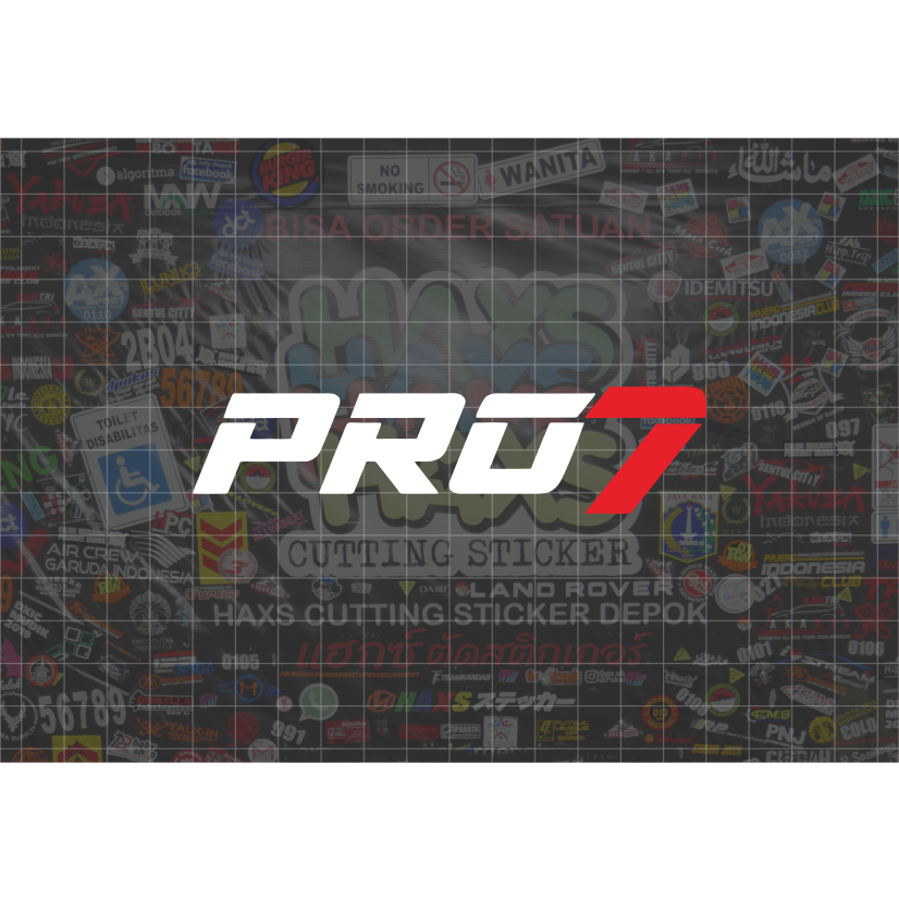 Jual Cutting Sticker Pro 7 Ukuran 12 cm untuk mobil | Shopee Indonesia