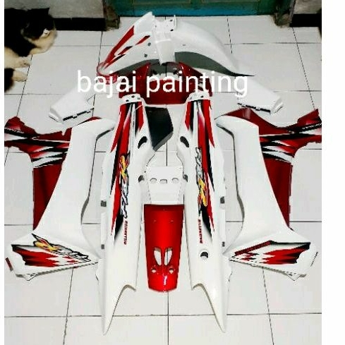 Jual cover body fizr fullset halus milennium merah putih Body fullset ...