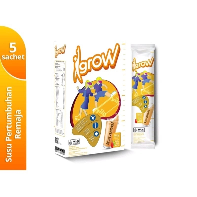 Jual IGROW susu bubuk tumbuh kembang anak extra goji berry caramel ...