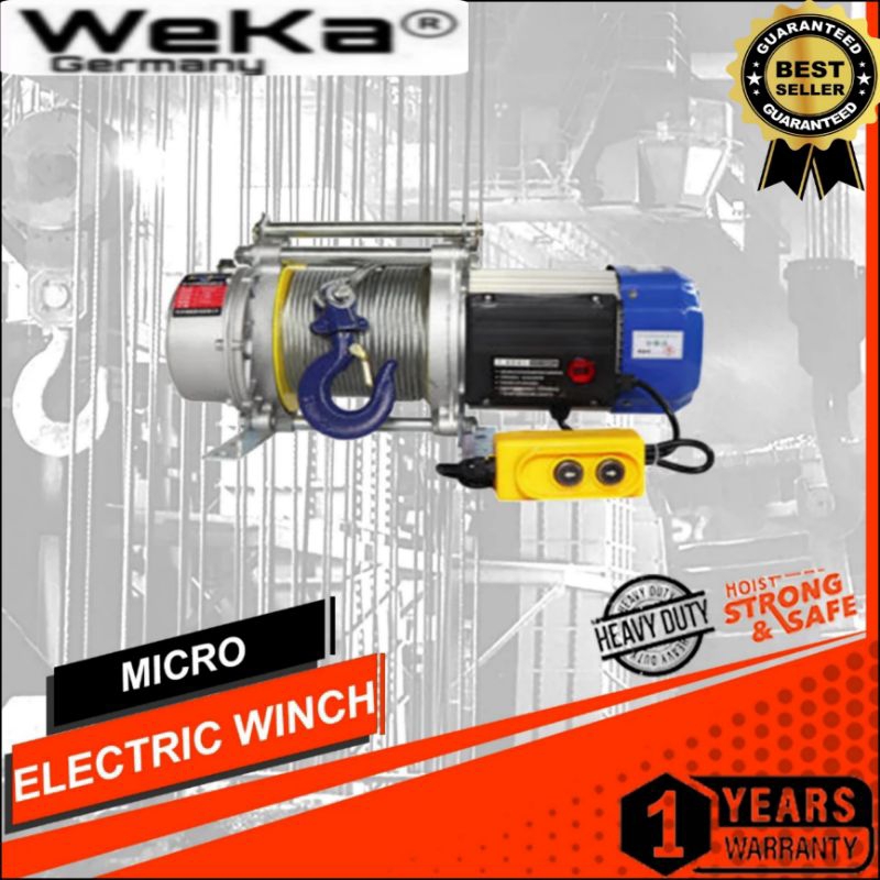 Jual ELECTRIC HOIST WINCH 1500 KG 60 MTR 220V/1PHASE WEKA GERMANY ...