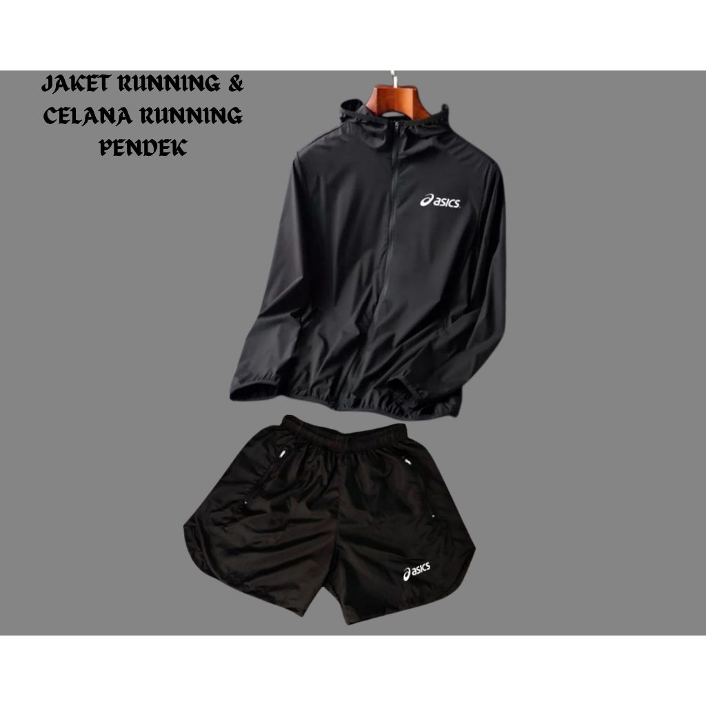 Jual Paket Stelan Olahraga Outdoor Latihan Lari Jaket Sauna Suit// Baju ...