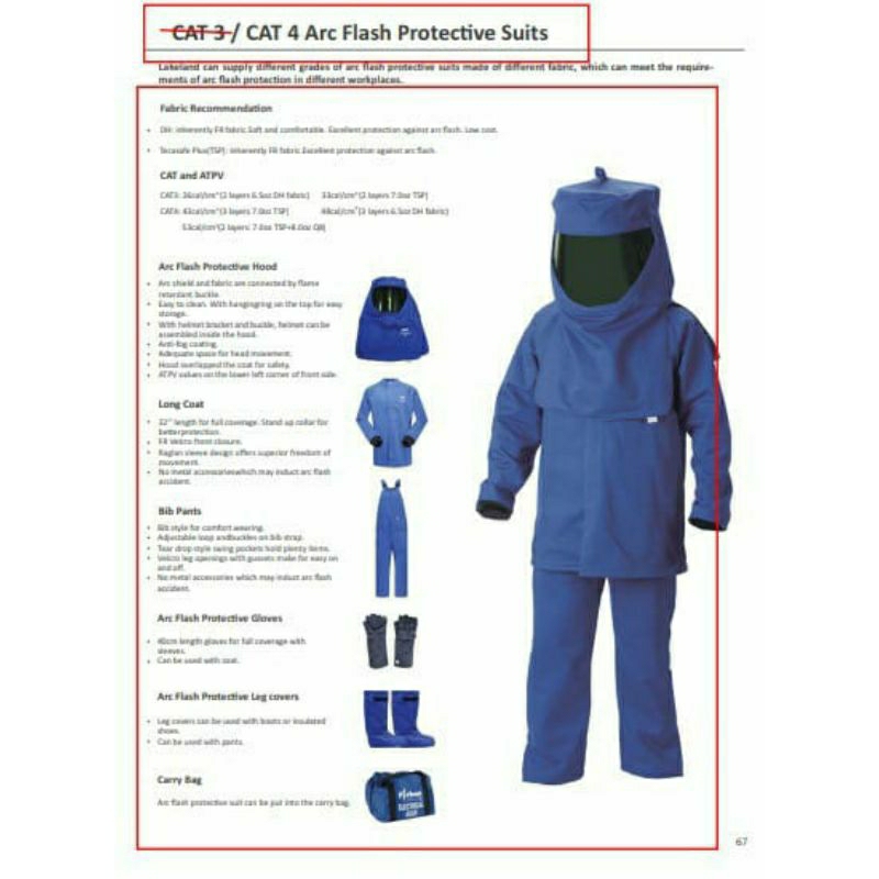 Jual LAKELAND AR48 Pakaian Anti Listrik Arc Flash Protective Suit 48 Cal | Shopee Indonesia
