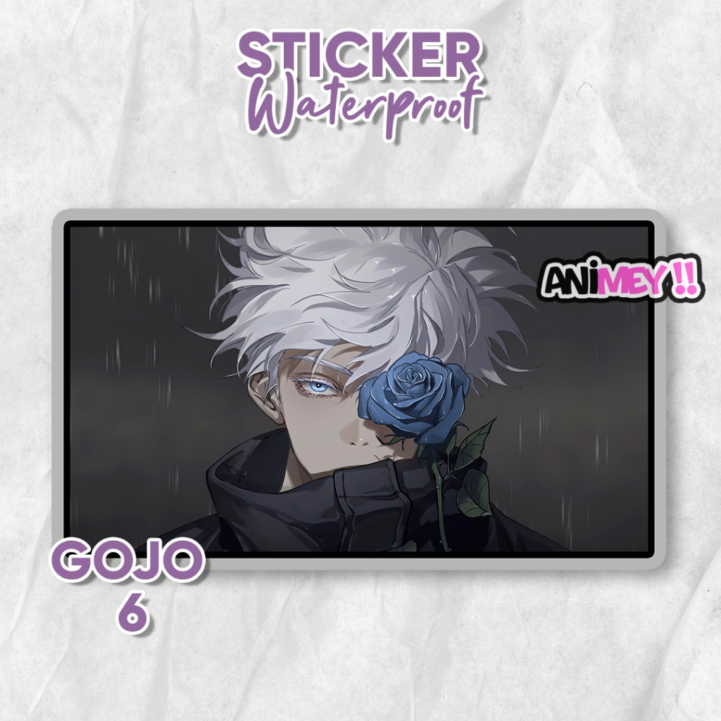 Jual Stiker Gojo Satoru / Sticker Anime Waterproof / Jujutsu Kaisen ...