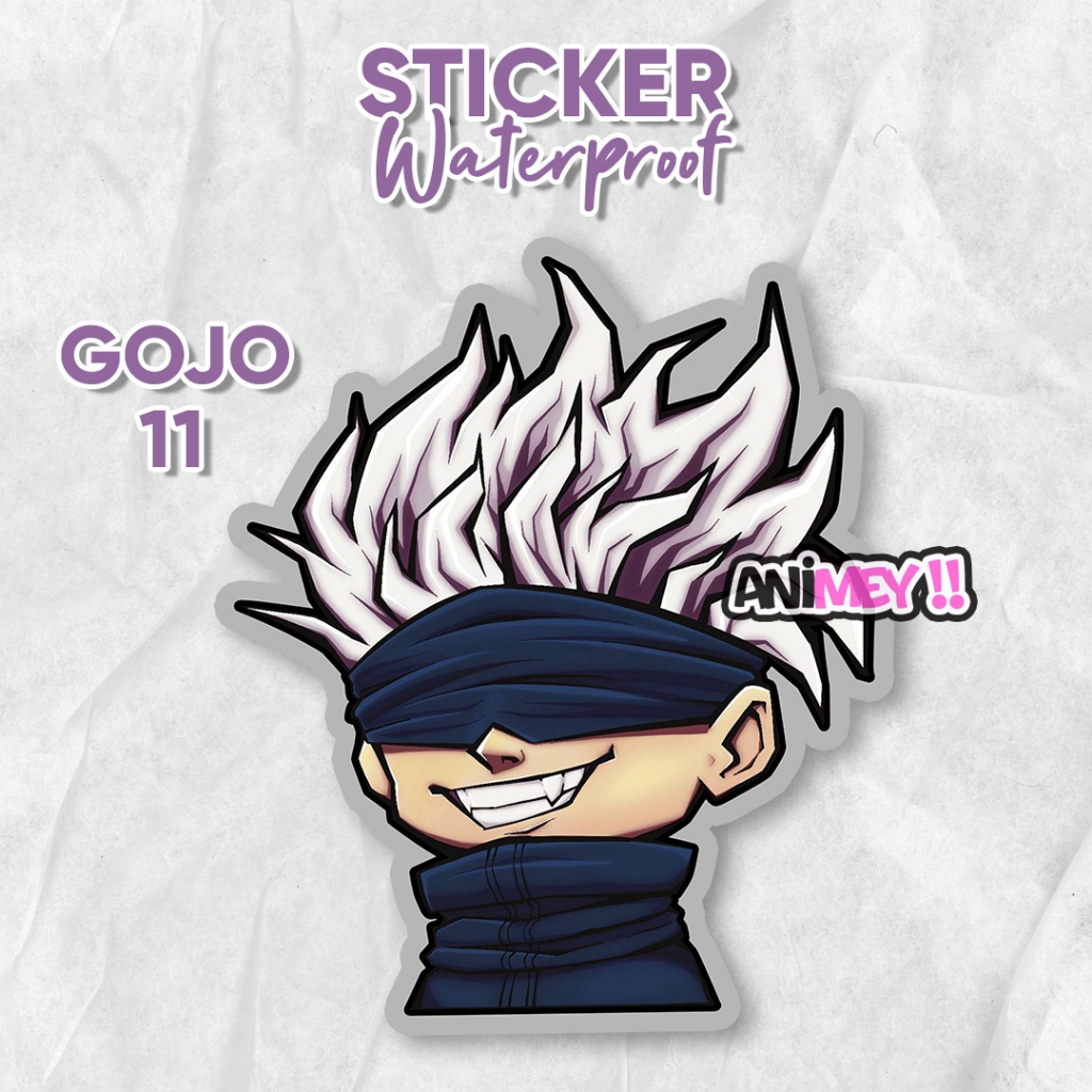 Jual Stiker Gojo Satoru Chibi / Sticker Anime Waterproof / Jujutsu ...