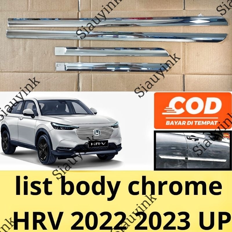 Jual List body samping Honda HRV 2022 2023 2024 Chrome | Shopee Indonesia