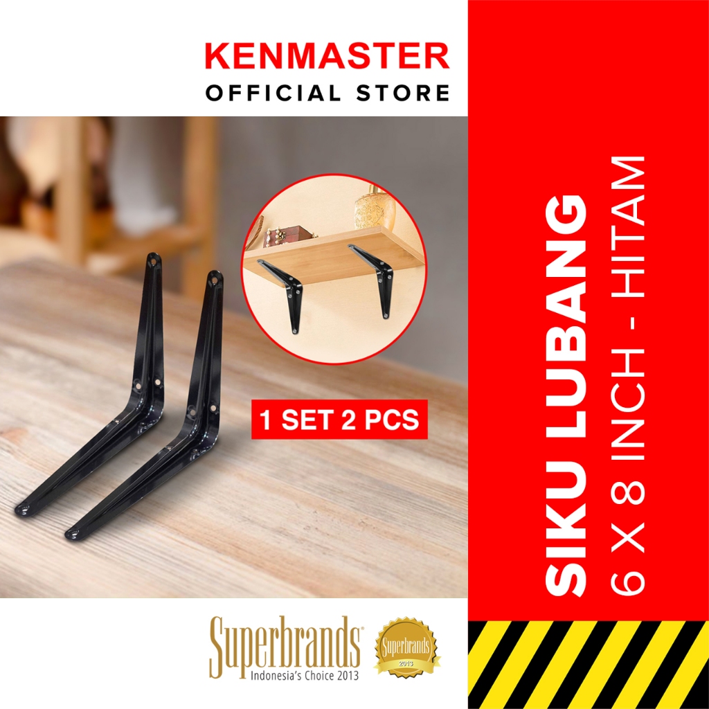 Jual Kenmaster Siku Rak 6 X 8 Inch - 1 set isi 2 PCS / Siku Penyangga ...