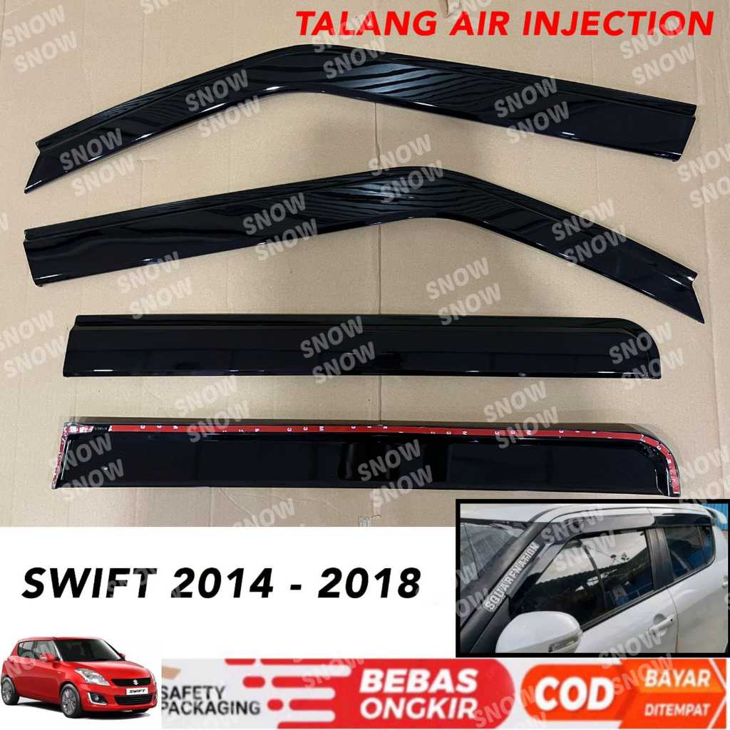 Jual Talang Air All New Swift 2014 2015 2017 2018 Side Visor Injection | Shopee Indonesia