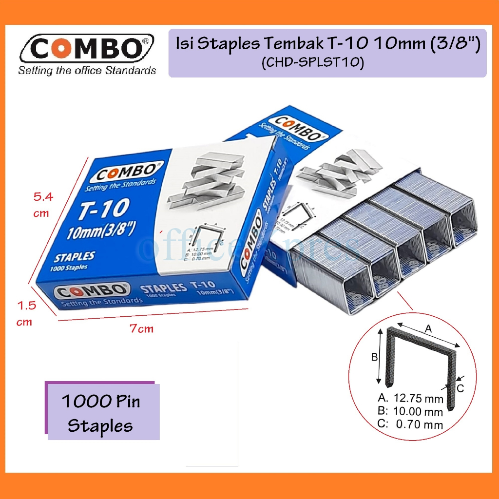 Jual Isi Staples Tembak T10 / Paku Tembak / Isi Hekter / Staples ...