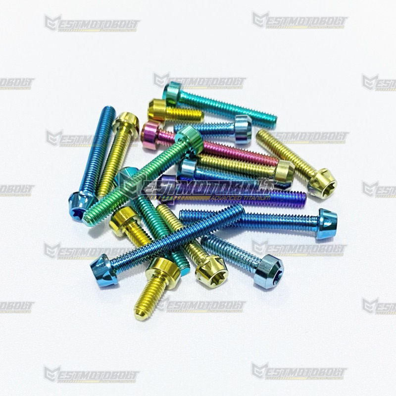 Jual BAUT TITANIUM M4 SMALLHEAD GR5 10mm - 45mm ( HARGA 1 PCS ) | Shopee Indonesia