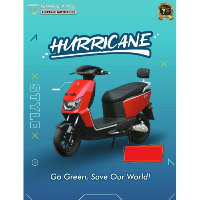 Jual Motor listrik Greentech Tipe Hurricane potongan subsidi 7.000.000 ...