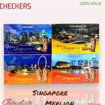 Jual COKLAT CHECKERS SINGAPORE MERLION BOX 50GR | Shopee Indonesia