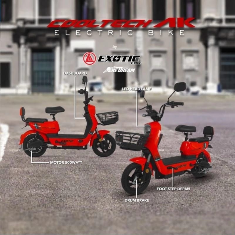Jual Sepeda Listrik Exotic Cooltech AK 500W Murah Berkualitas ...