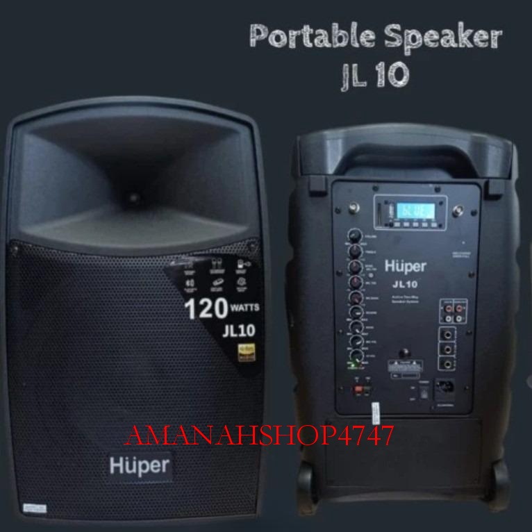 Jual SPEAKER AKTIF PORTABLE HUPER JL10 HUPER JL 10 JL-10 ORIGINAL ...
