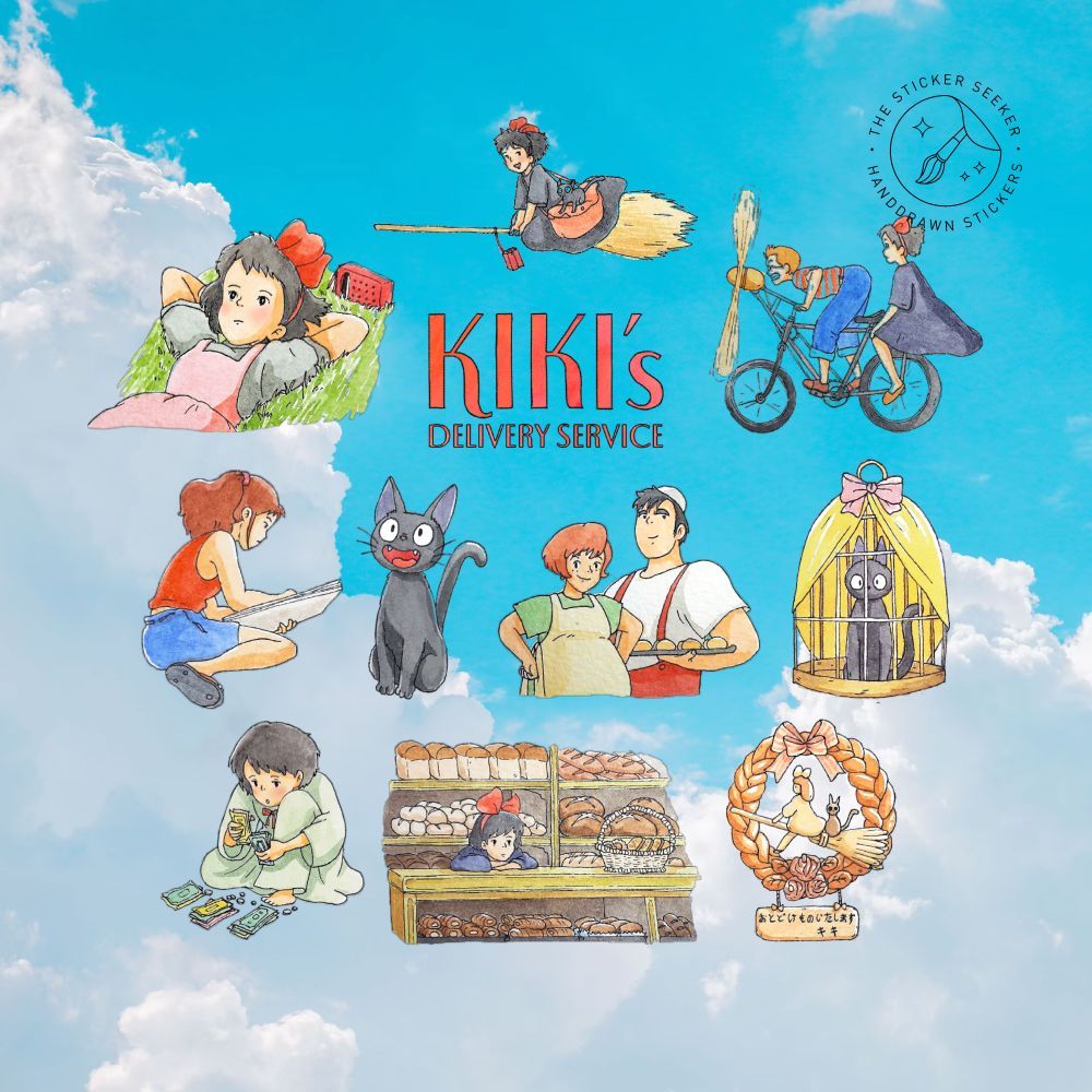 Jual THE STICKER SEEKER Ghibli Fanart Sticker Pack / Stiker Die Cut ...