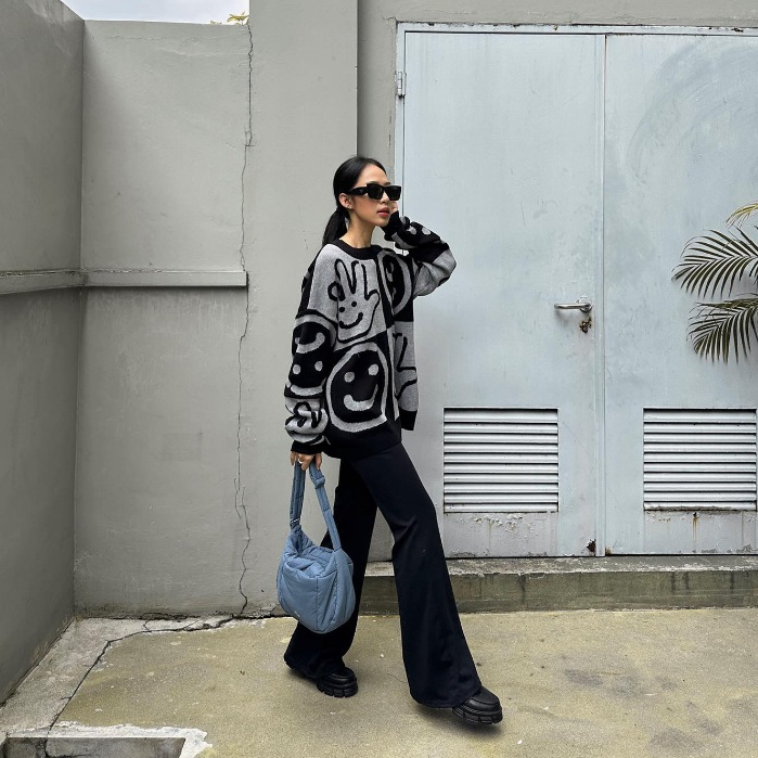 Jual FAITH FADE - Knitwear Signature Checkered (Black - Grey) | Shopee ...